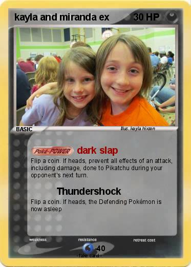 Pokémon kayla and miranda ex - dark slap - My Pokemon Card