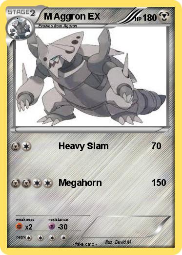 Pokémon M Aggron EX - Heavy Slam - My Pokemon Card