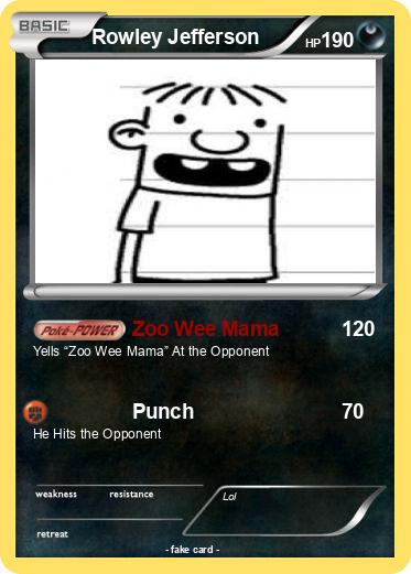 Pokémon Rowley Jefferson 37 37 - Zoo Wee Mama - My Pokemon Card