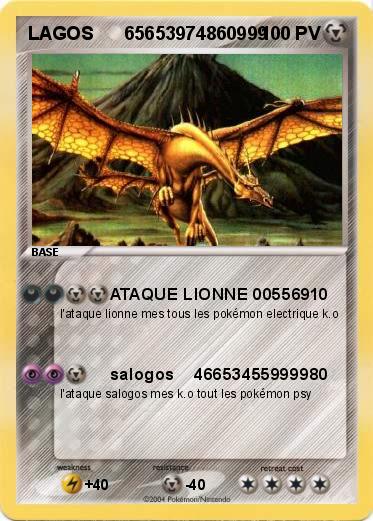 Pokémon LAGOS 65653974860999 65653974860999 - ATAQUE LIONNE 005569 - Ma ...