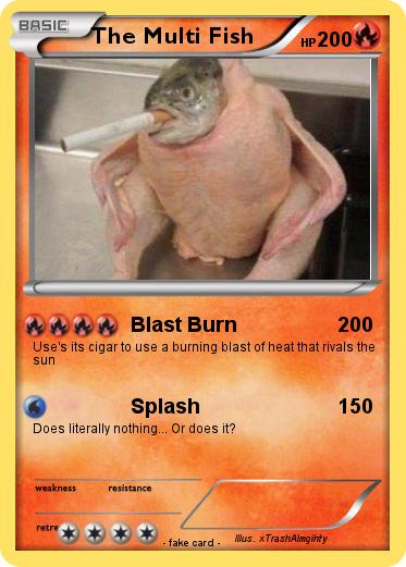 Pokémon The Multi Fish - Blast Burn - My Pokemon Card
