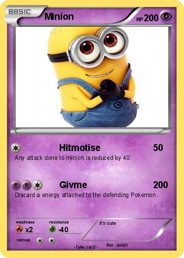 Pokémon Minion 899 899 - Hitmotise - My Pokemon Card