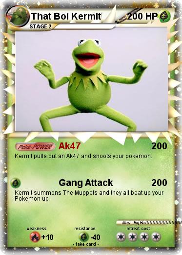 Pokémon That Boi Kermit - Ak47 - My Pokemon Card