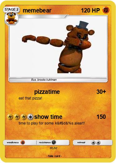 Pokémon memebear - pizzatime - My Pokemon Card