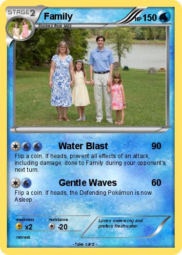 Pokémon Family 371 371 - Water Blast - My Pokemon Card