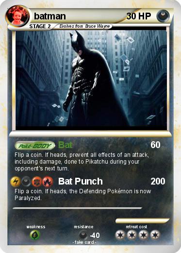 Pokémon batman 1111JPs - Bat - My Pokemon Card