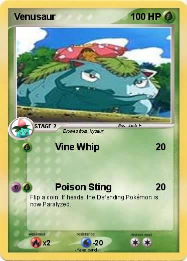 Pokémon Venusaur 309 309 - Vine Whip - My Pokemon Card