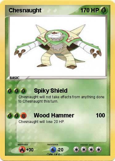 Pokémon Chesnaught 99 99 - Spiky Shield - My Pokemon Card