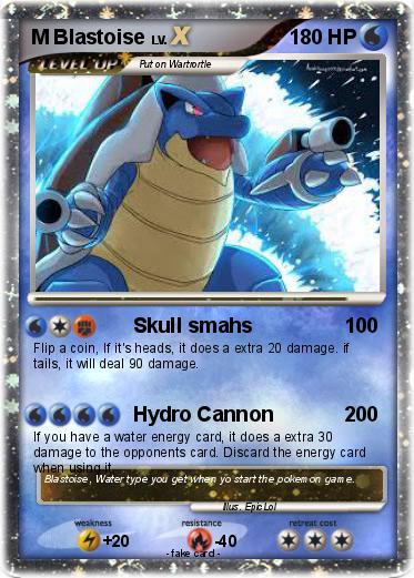 Pokémon M Blastoise 33 33 - Skull smahs - My Pokemon Card