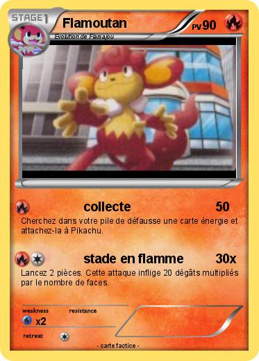 Pokémon Flamoutan 16 16 - collecte - Ma carte Pokémon