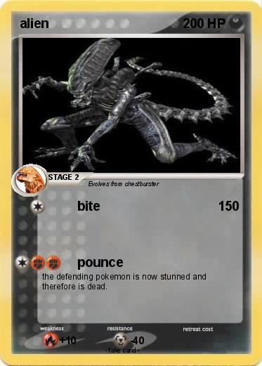 Pokémon alien 883 883 - bite - My Pokemon Card