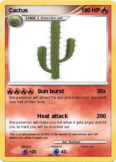 Pokémon Cactus 119 119 - Sun burst - My Pokemon Card
