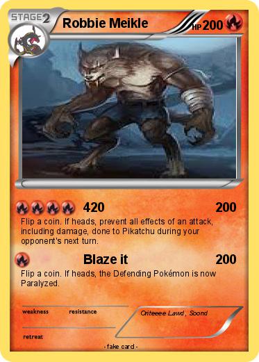 Pokémon Robbie Meikle - 420 - My Pokemon Card