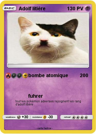 Pokémon Adolf litiere 1 1 - bombe atomique - Ma carte Pokémon