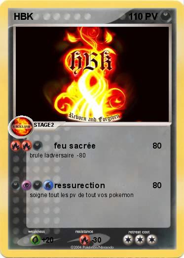 Pokémon HBK 43 43 - feu sacrée - Ma carte Pokémon