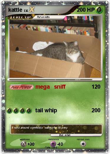 Pokémon kattle - mega sniff - My Pokemon Card
