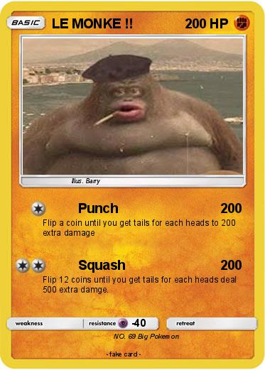 Pokémon LE MONKE 62 62 - Punch - My Pokemon Card