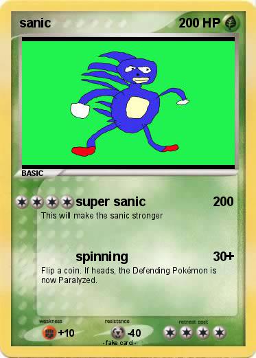 Pokémon sanic 364 364 - super sanic - My Pokemon Card