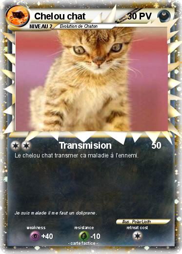 Pokémon Chelou chat - Transmision - Ma carte Pokémon