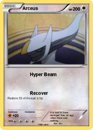 Pokémon Arceus 9227 9227 - Hyper Beam - My Pokemon Card