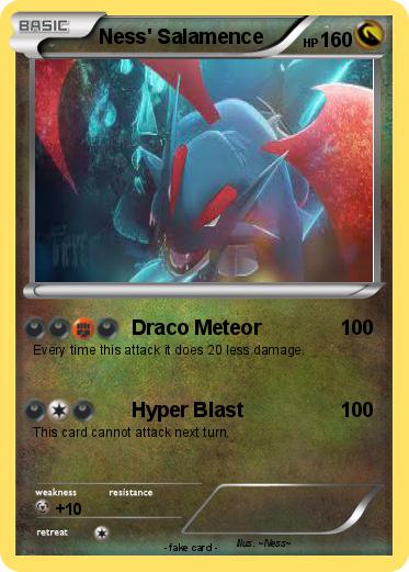 Pokémon Ness Salamence - Draco Meteor - My Pokemon Card