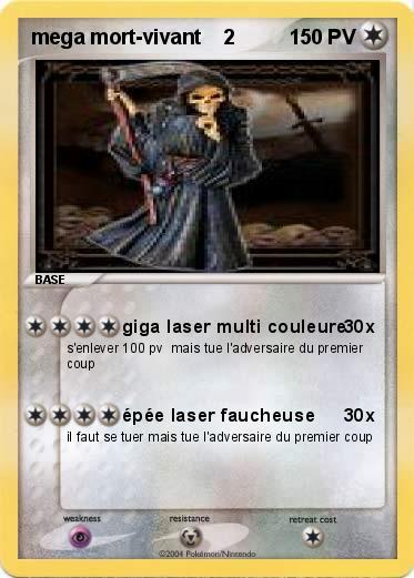 Pokémon mega mort vivant 2 2 - giga laser multi couleure - Ma carte Pokémon