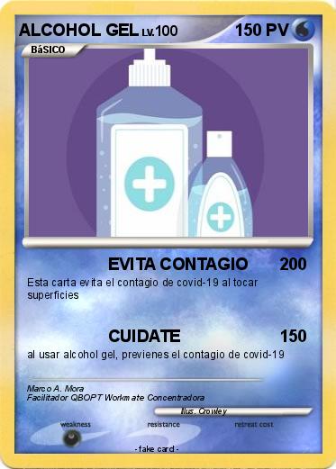 Pokémon ALCOHOL GEL - EVITA CONTAGIO - Mi carta pokémon