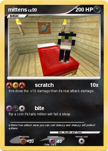 Pokémon mittens 38 38 - scratch - My Pokemon Card