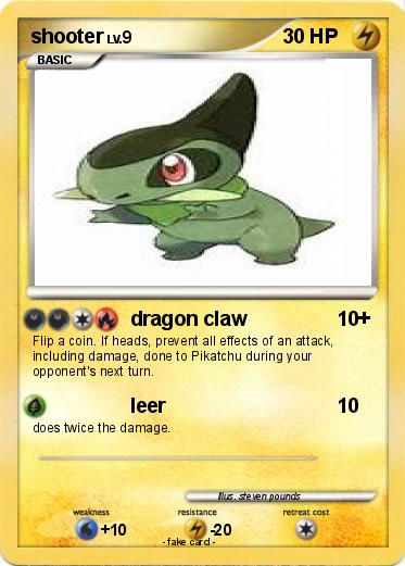 Pokémon shooter 21 21 - dragon claw - My Pokemon Card