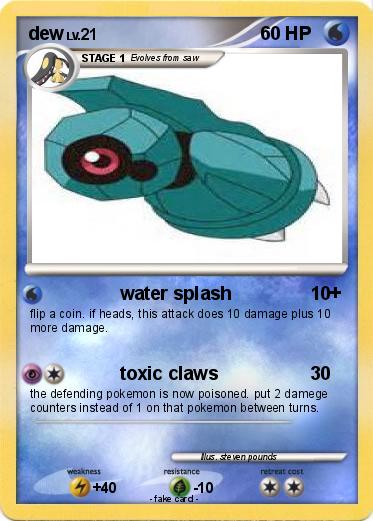 Pokémon dew 5 5 - water splash - My Pokemon Card