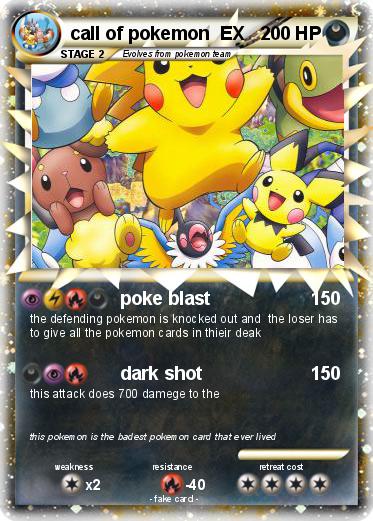 Pokémon call of pokemon EX - poke blast - My Pokemon Card