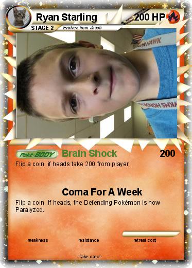 Pokémon Ryan Starling - Brain Shock - My Pokemon Card