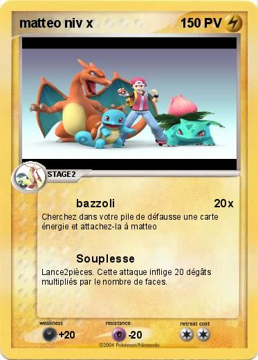 Pokémon matteo niv x 1 1 - bazzoli - Ma carte Pokémon