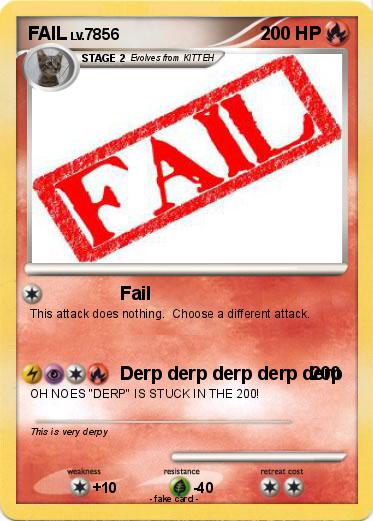 Pokémon FAIL 217 217 - Fail - My Pokemon Card