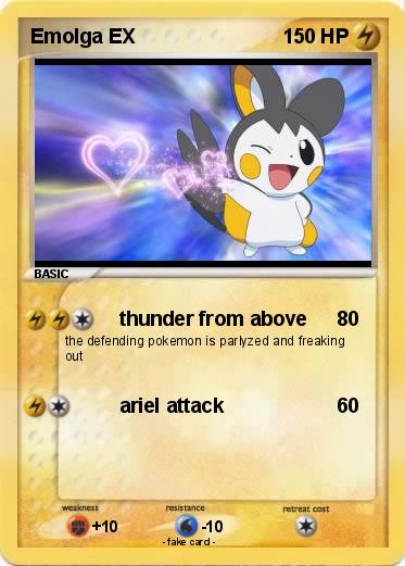 Pokémon Emolga EX 2 2 - thunder from above - My Pokemon Card