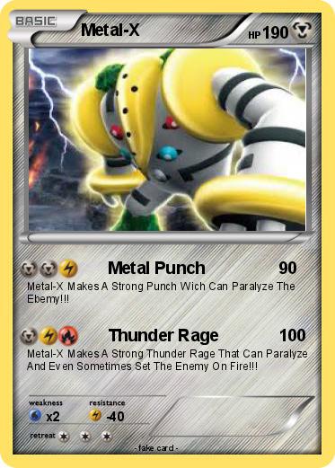 Pokémon Metal X 4 4 - Metal Punch - My Pokemon Card