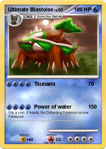 Pokémon Ultimate Blastoise 12 12 - Tsunami - My Pokemon Card