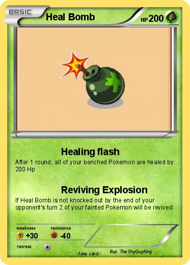 Pokémon Heal Bomb - Healing flash - My Pokemon Card