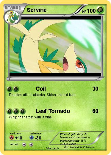Pokémon Servine 274 274 - Coil - My Pokemon Card