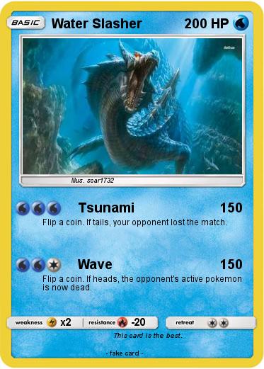 Pokémon Water Slasher - Tsunami - My Pokemon Card