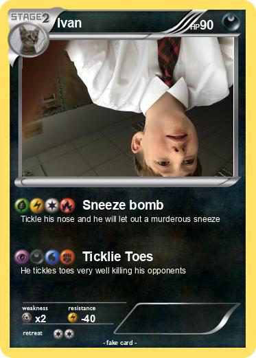 Pokémon Ivan 299 299 - Sneeze bomb - My Pokemon Card