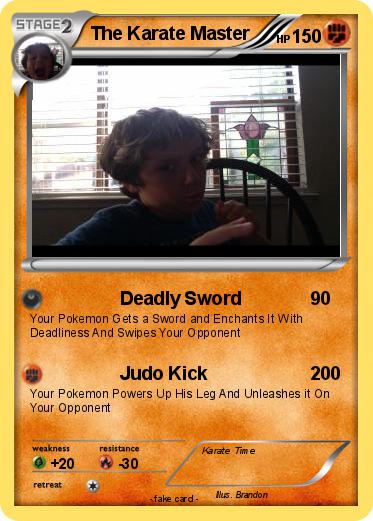 Pokémon The Karate Master - Deadly Sword - My Pokemon Card