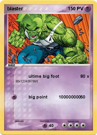 Pokémon blaster 1 1 - ultime big foot x - Ma carte Pokémon