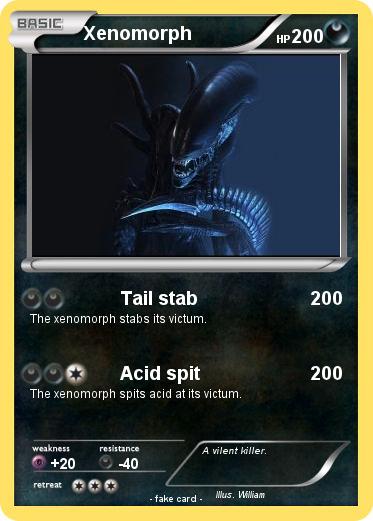 Pokémon Xenomorph 282 282 - Tail stab - My Pokemon Card