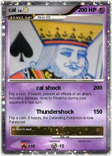 Pokémon cal 52 52 - cal shock - My Pokemon Card