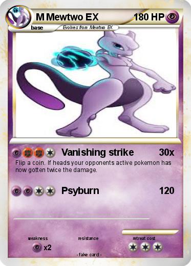 Pokémon M Mewtwo EX 151 151 - Vanishing strike - My Pokemon Card