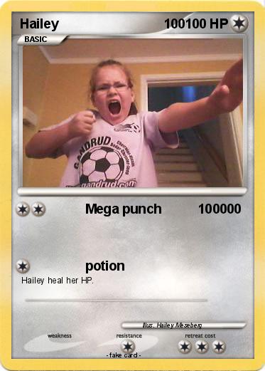 Pokémon Hailey 100 100 - Mega punch 100000 - My Pokemon Card