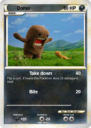 Pokémon Domo 910 910 - Take down - My Pokemon Card