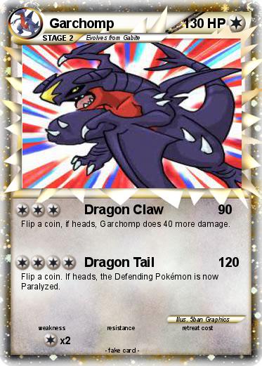 Pokémon Garchomp 528 528 - Dragon Claw - My Pokemon Card