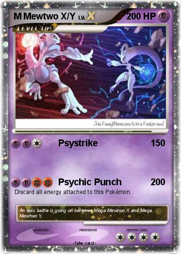 Pokémon M Mewtwo X Y - Psystrike - My Pokemon Card